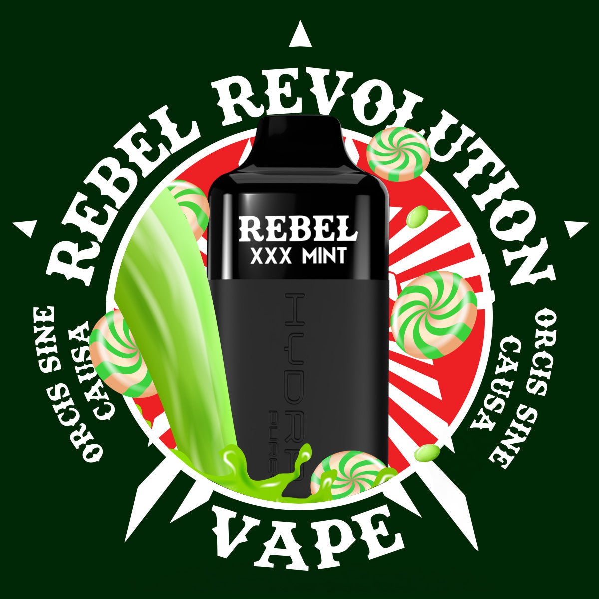Hydra + Rebel 5% / 50 mg/ml 6000 Puff (1 pcs) – Rebel Revolution Vape